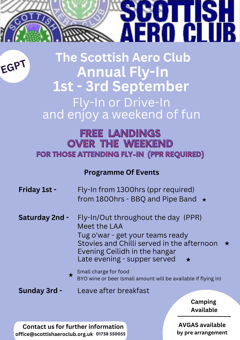 Latest News – The Scottish Aero Club